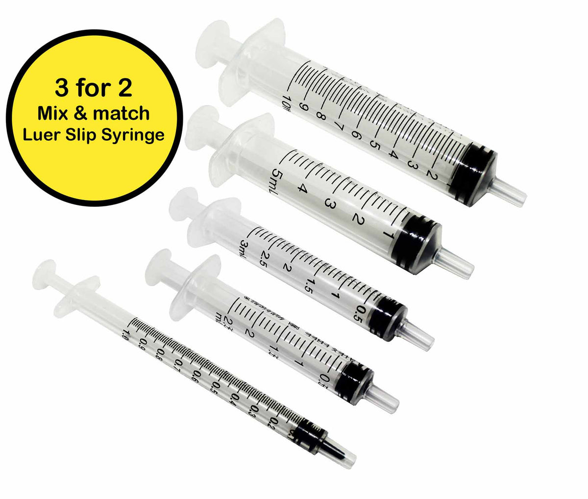 Luer Slip Syringes – Medical-Grade, Sterile, NHS-Approved | RayMed