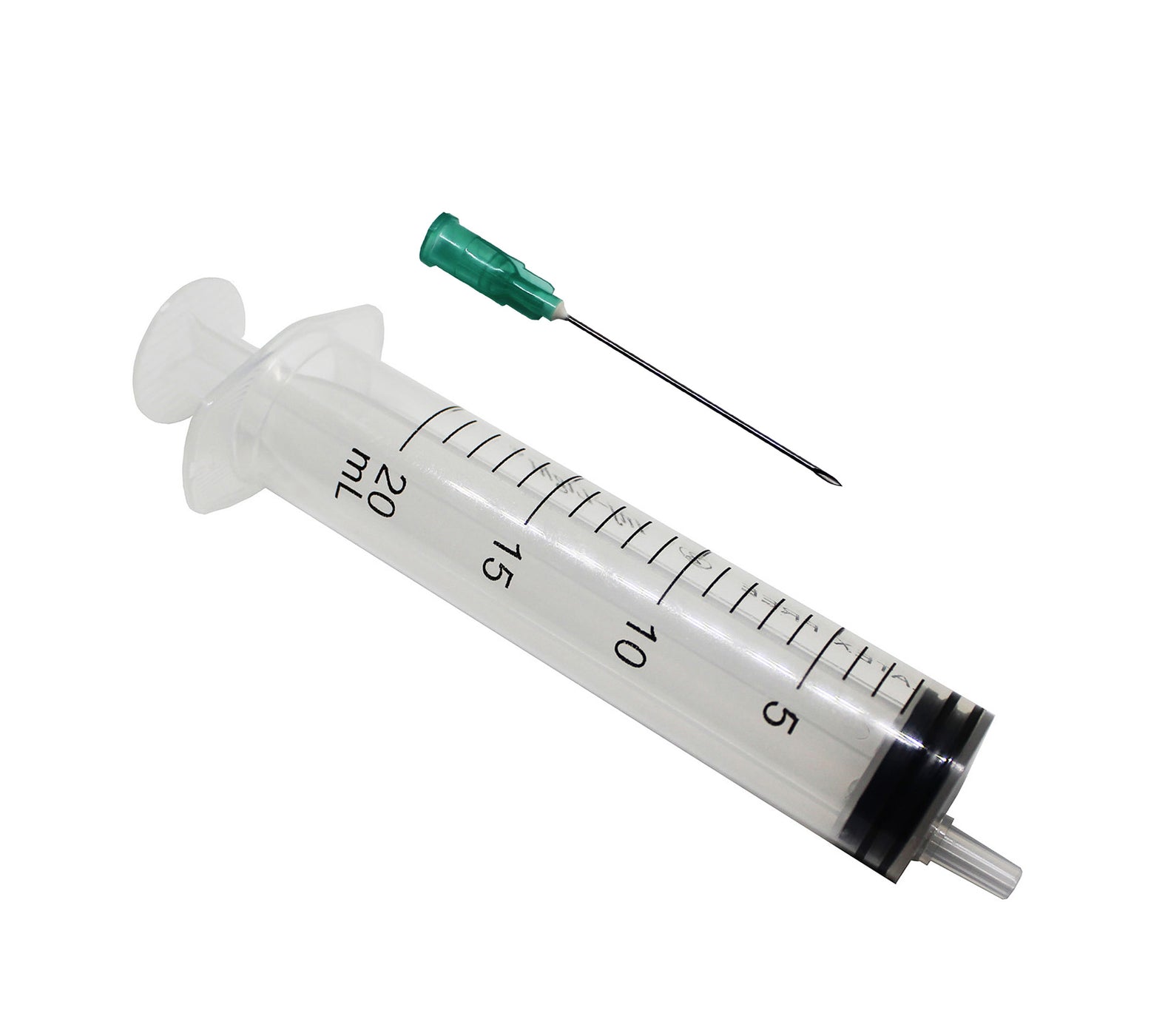 20ml Syringe & Needles 21G x 1, 1/2" inch Hypodermic Eccentric Rays InJ ...