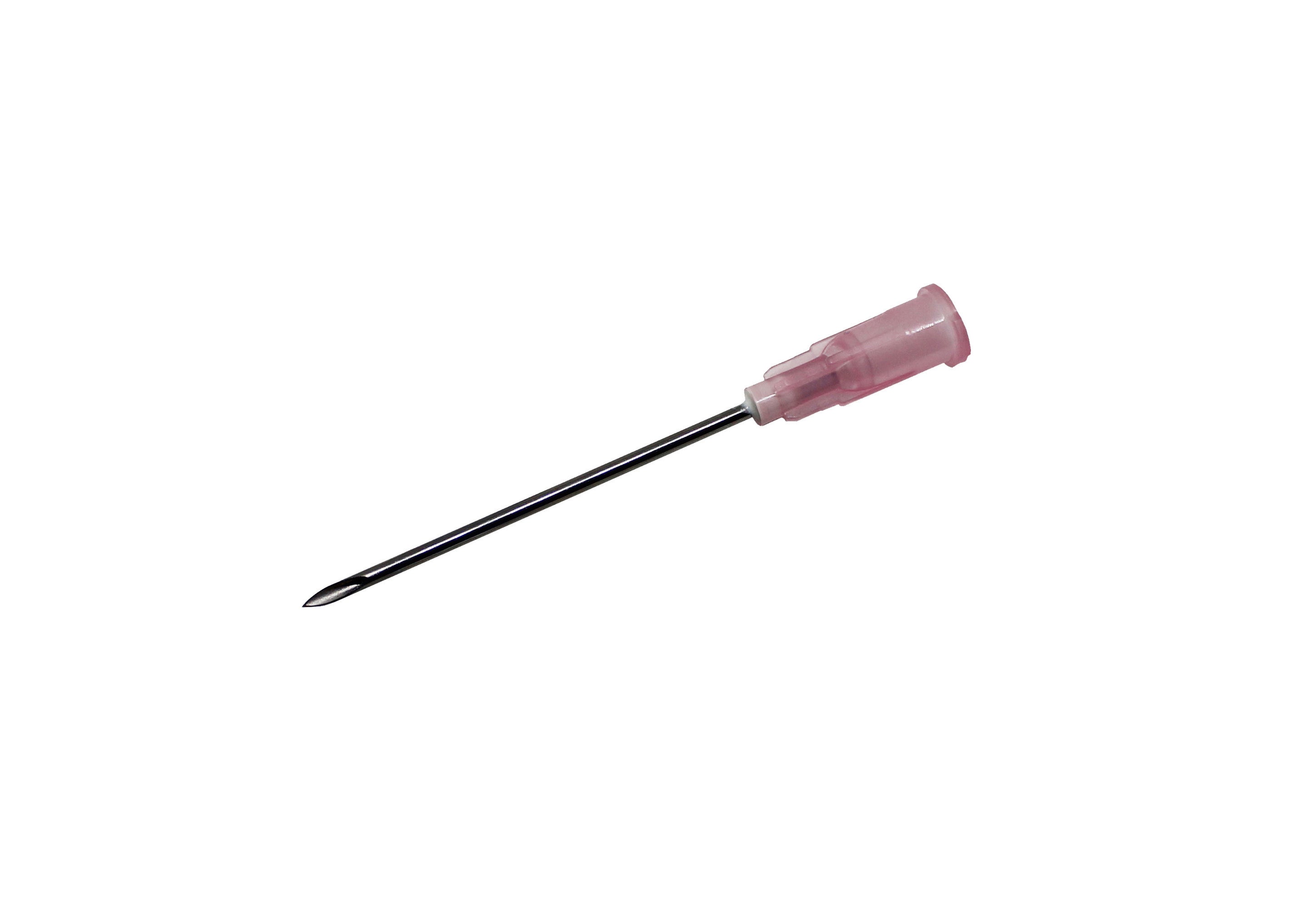 18G Hypodermic Needle (1.2mm x 38mm) Pink (18G X 1, 1/2" inch) Rays Mi ...