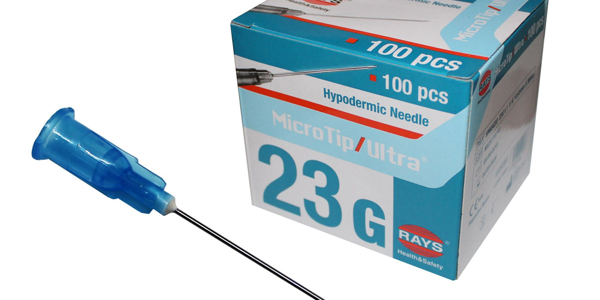 23G Hypodermic Needle – NHS & Home | Rays Microtip Ultra — RayMed
